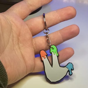 Gorilla Tag - Finger Painter Keychain Cosmetic - Fan Art - Etsy