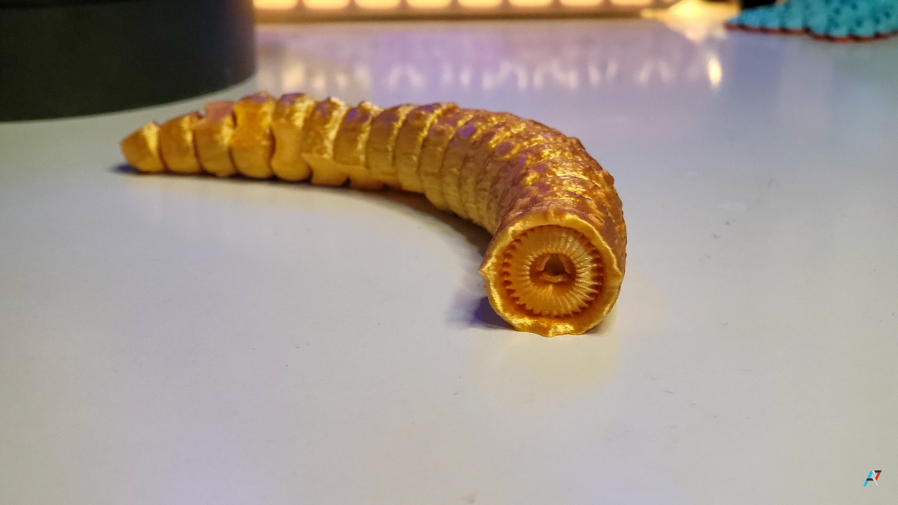 Articulated Dune Sandworm 3D Flexible Figure - Etsy