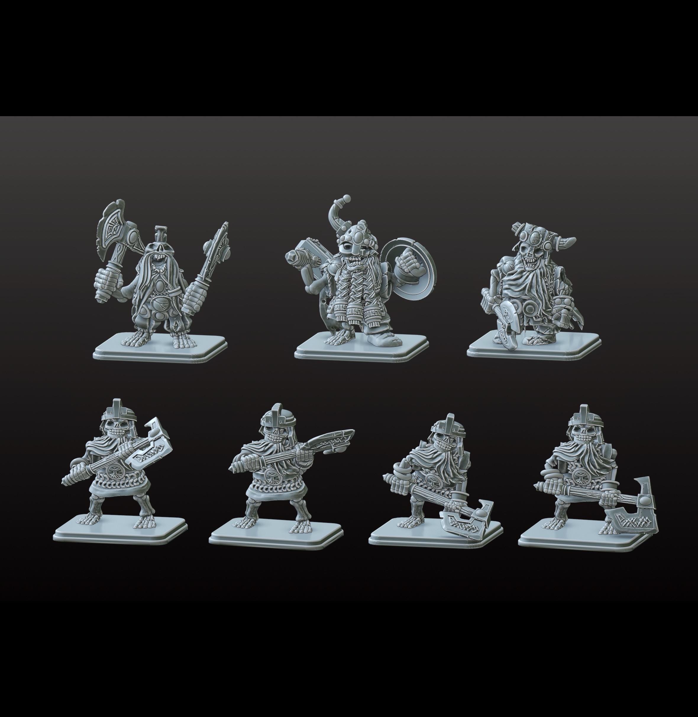 Heroquest Dwarf King Skeletons – Hall of the Dwarven Kings Miniatures ...
