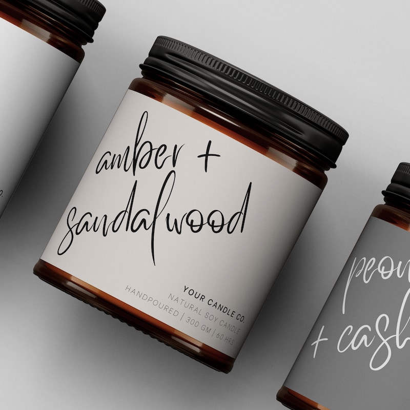 Candle Label Template - Etsy