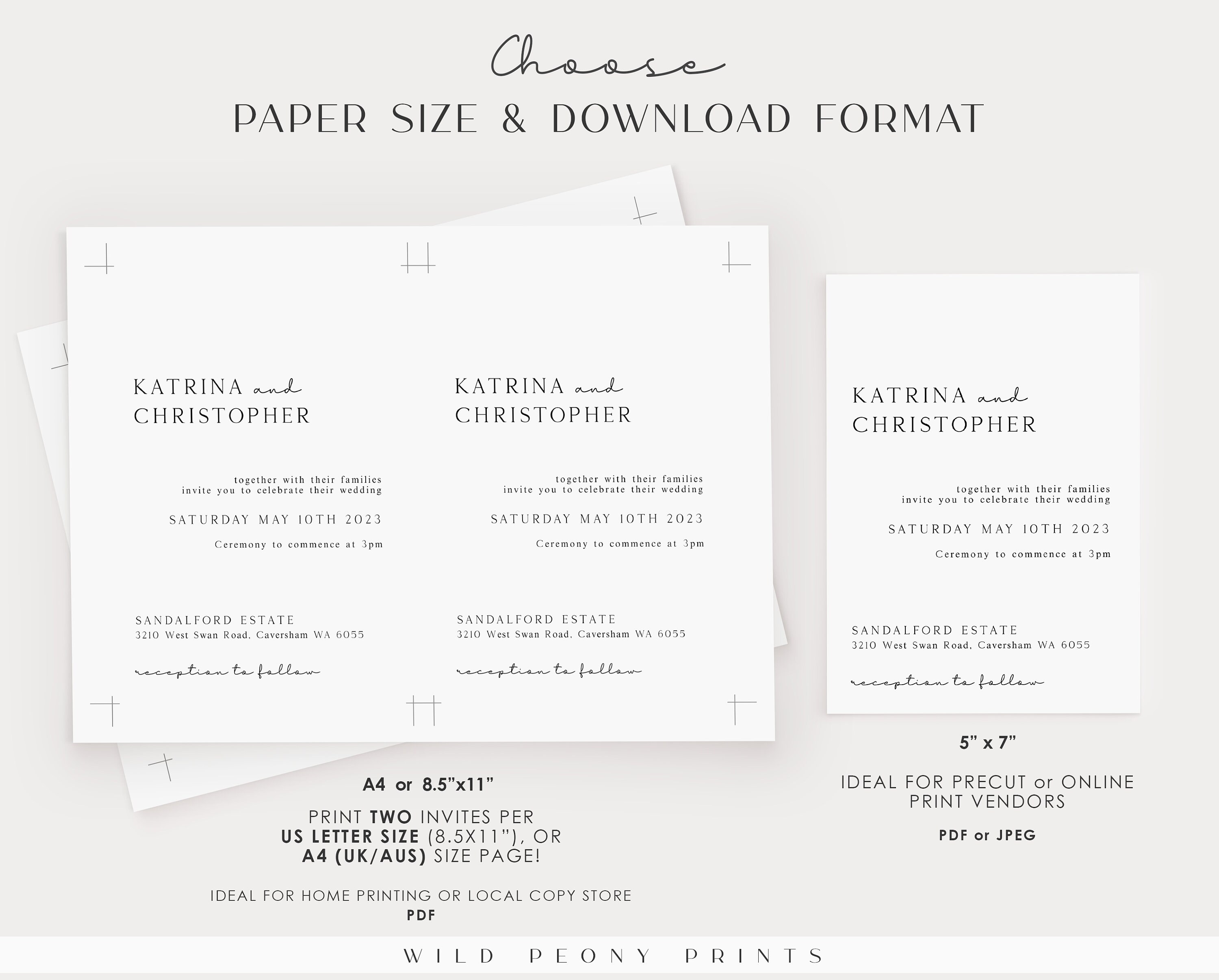 Wedding Invitation Template | Editable Wedding Invitation Template ...