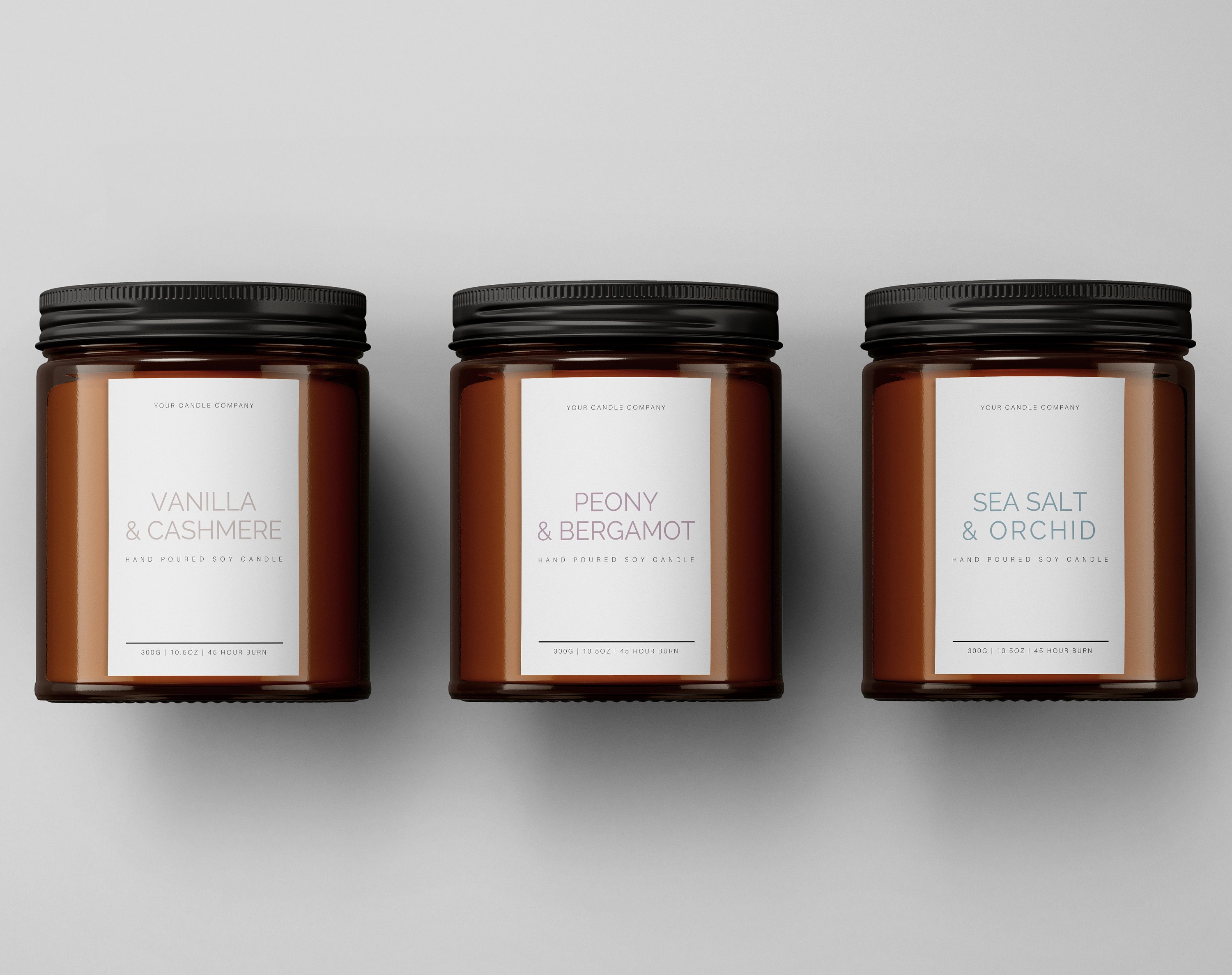 Editable Candle Label Template Minimal Style Candle Label - Etsy