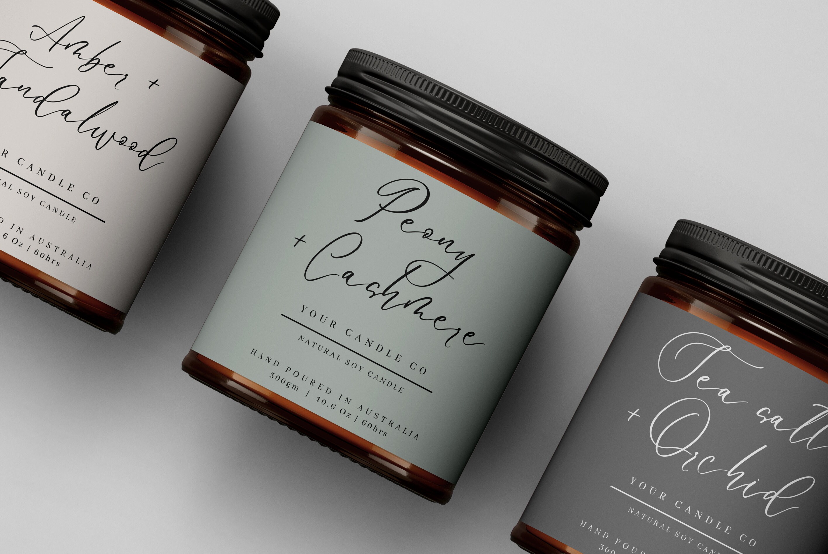 Editable Candle Label Template | Minimal Style Candle Label ...