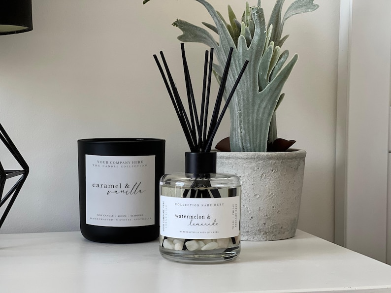 Editable Reed Diffuser Label | Reed Diffuser Labels | Canva Reed ...