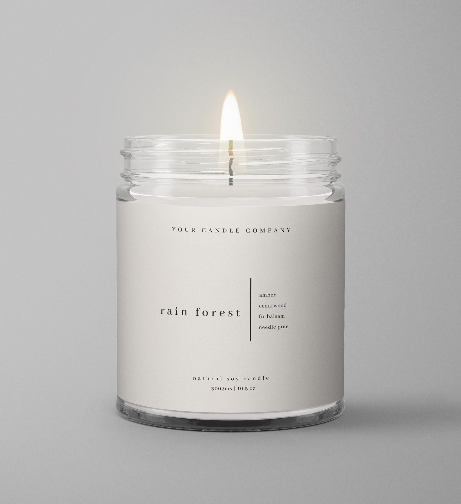 Candle Label Template | Minimal Style Candle Label | Modern ...