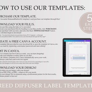 Editable Reed Diffuser Label | Reed Diffuser Labels | Canva Reed ...