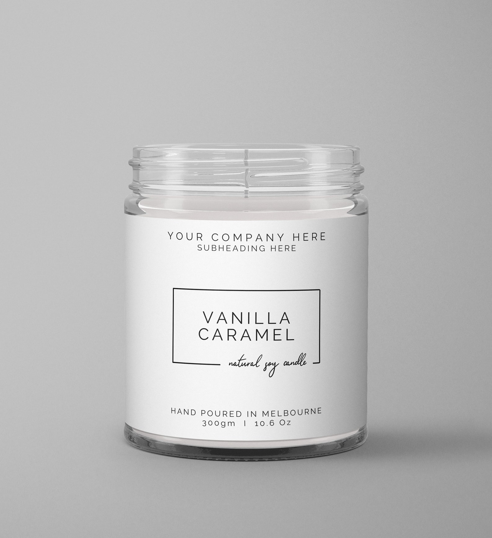 Editable Candle Label Template | Minimal Style Candle Label ...