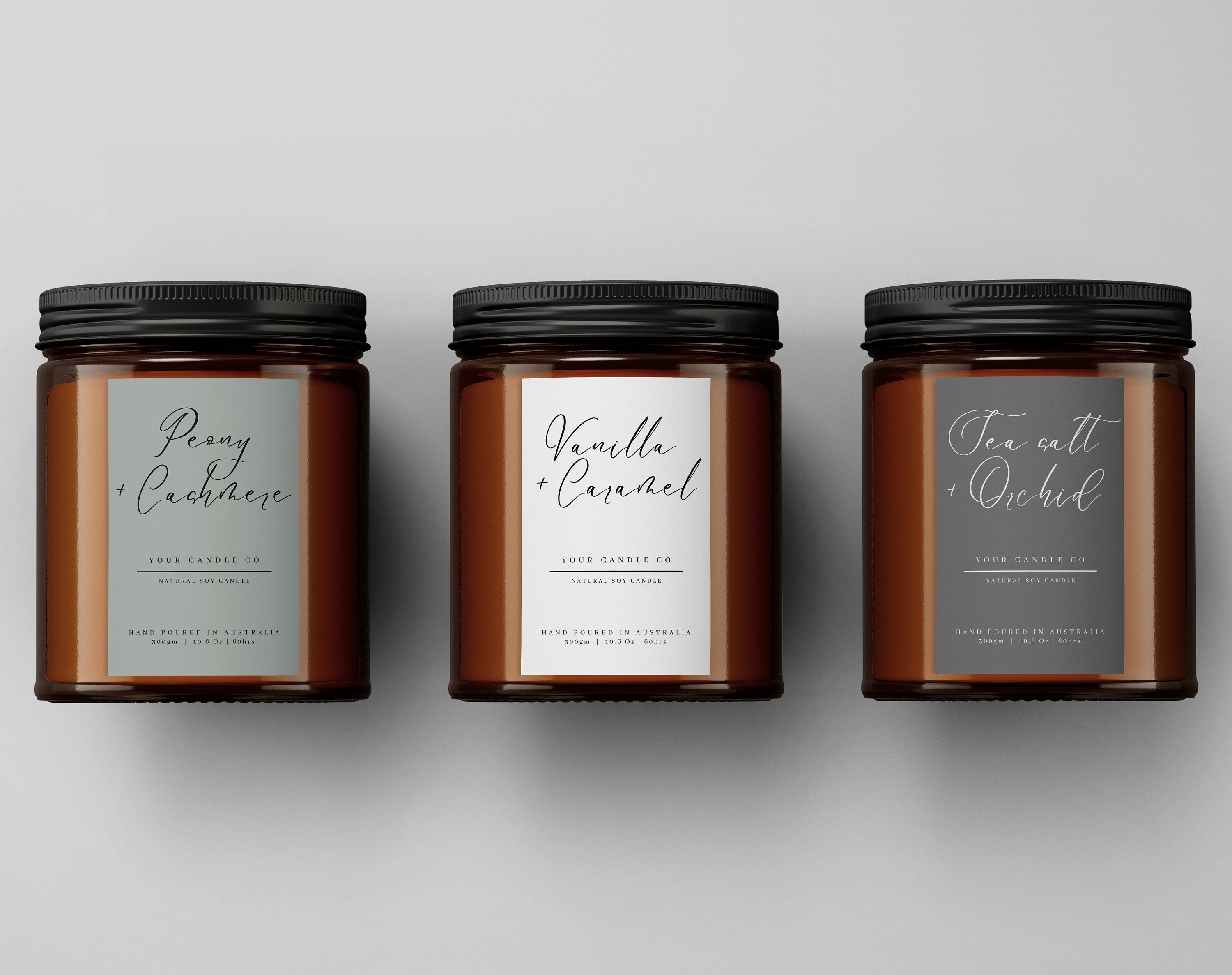 Editable Candle Label Template Minimal Style Candle Label - Etsy