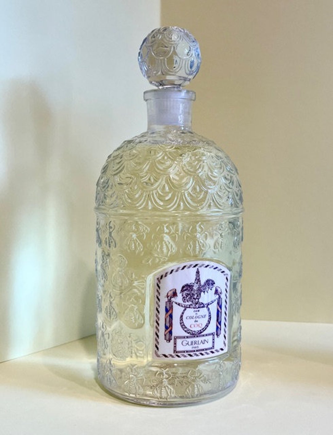 Guerlain Eau De Cologne Du Coq Empty Bottle With a Capacity of 500ml ...