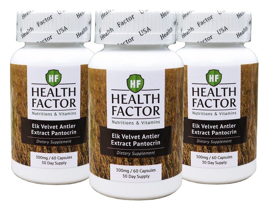 Deer Velvet Antler Extract - Health Factor USA (3 Month Supply) - Etsy