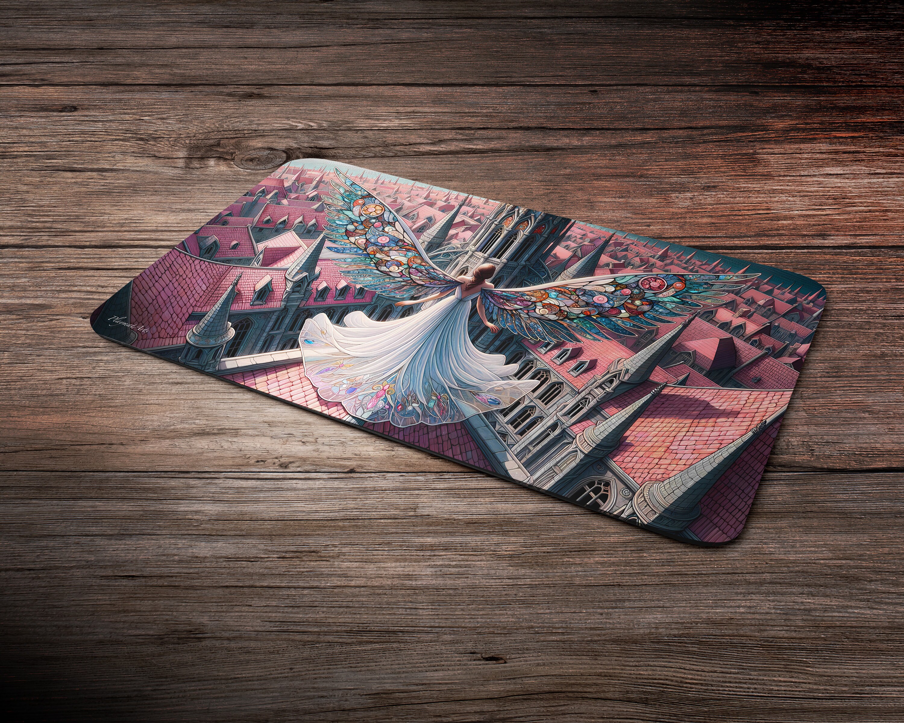 Stained Seraph - 24"x14" - Playmat MTG - Board Game Mat for TCG - Etsy