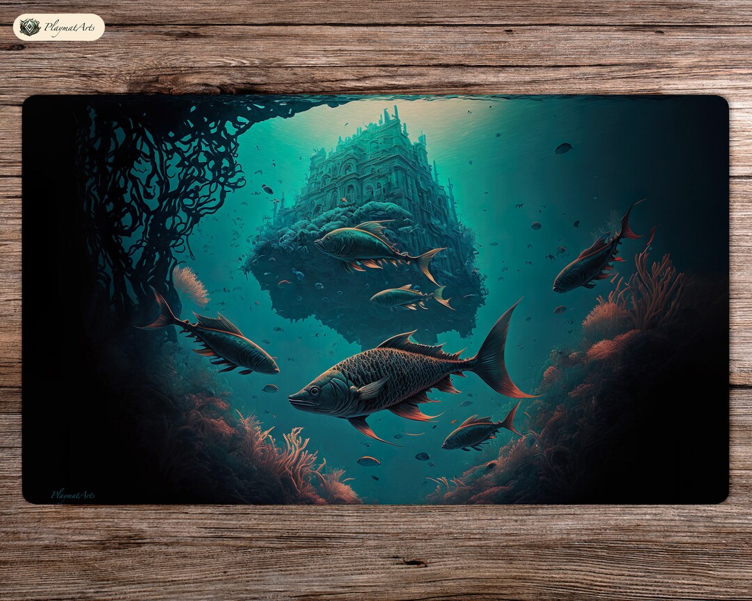 Sanctuary of the Merfolk 24x14 Playmat MTG Board Game Mat for TCG - Etsy
