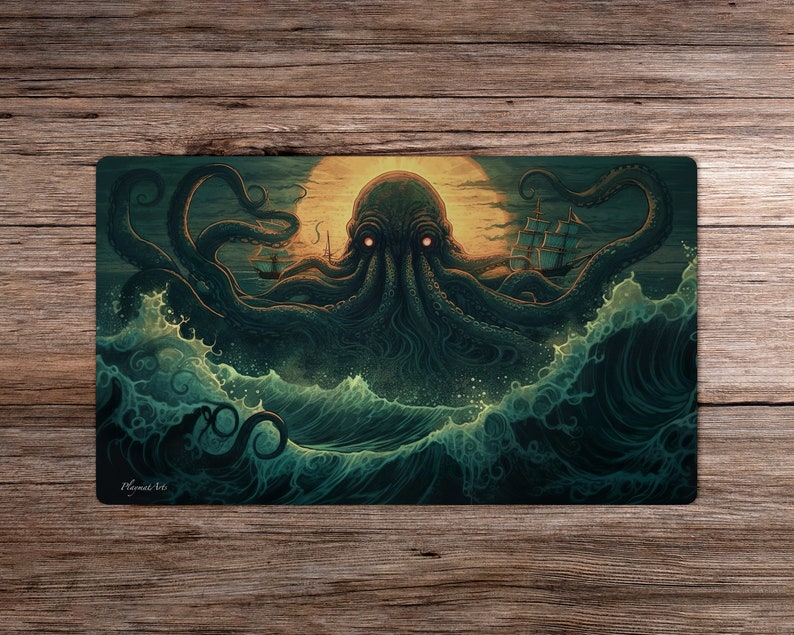 Cthulhu Rising - 24"x14" - Playmat MTG - Board Game Mat for TCG - Etsy