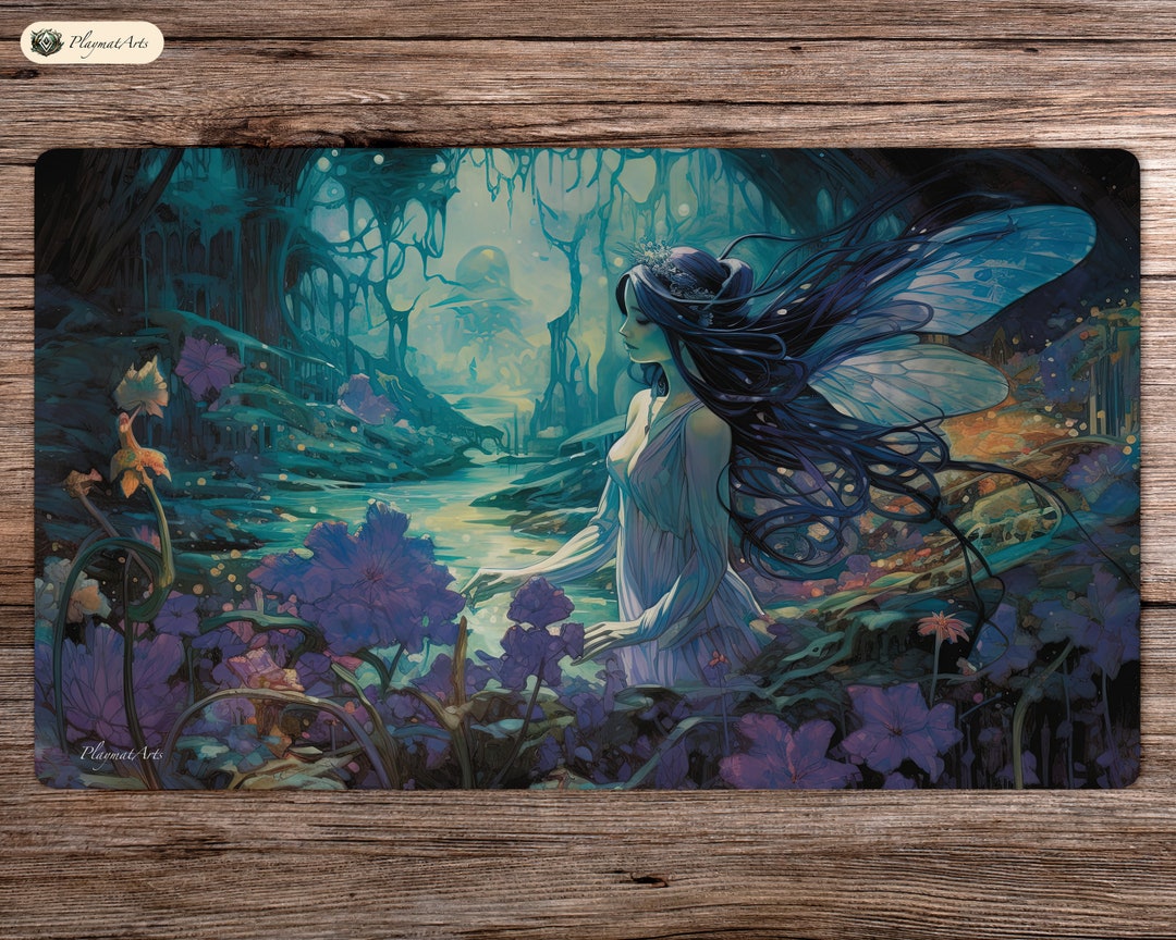 Bleak Blossom Beauty - Wilds of Eldraine - 24"x14" - Playmat MTG - Etsy
