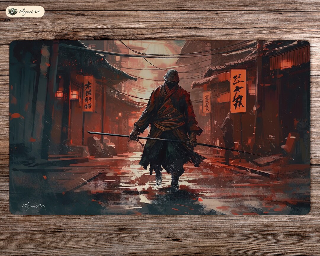 Unseen Samurai - 24"x14" - Playmat MTG - Board Game Mat for TCG - Etsy