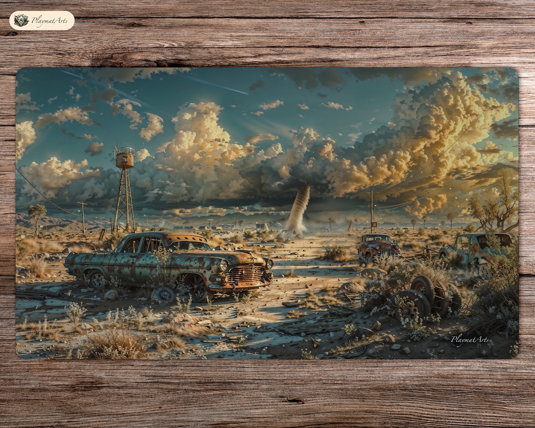 Fallout Wasteland - 24"x14" - Playmat MTG - Board Game Mat for TCG - Etsy