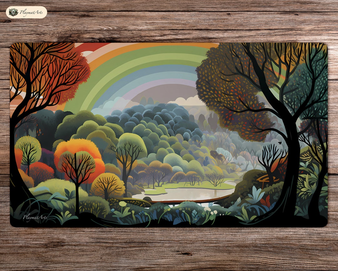 Prismatic Omen - Wilds of Eldraine - 24"x14" - Playmat MTG - Etsy