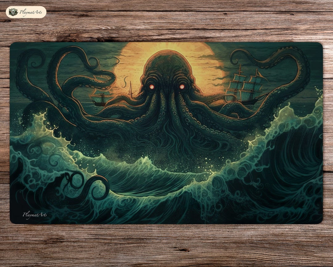 Cthulhu Rising - 24"x14" - Playmat MTG - Board Game Mat for TCG - Etsy