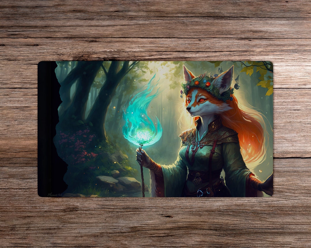 The Wise Vixen 24x14 Playmat MTG Board Game - Etsy