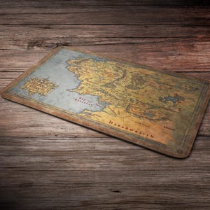 Middle Earth Map - 24"x14" - Playmat MTG - Board Game Mat for TCG - Etsy