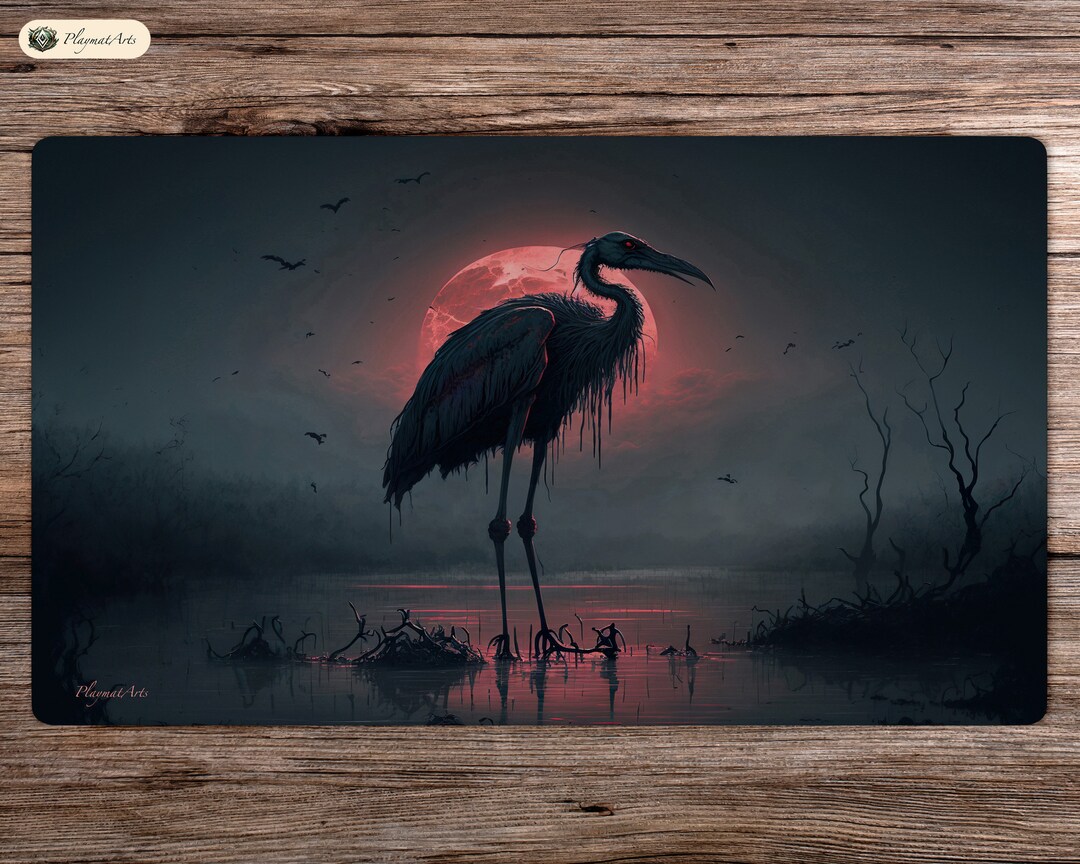 Swamp Vulture - 24"x14" - Playmat MTG - Board Game Mat for TCG - Etsy
