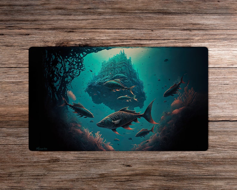 Sanctuary of the Merfolk - 24"x14" - Playmat MTG - Board Game Mat for ...