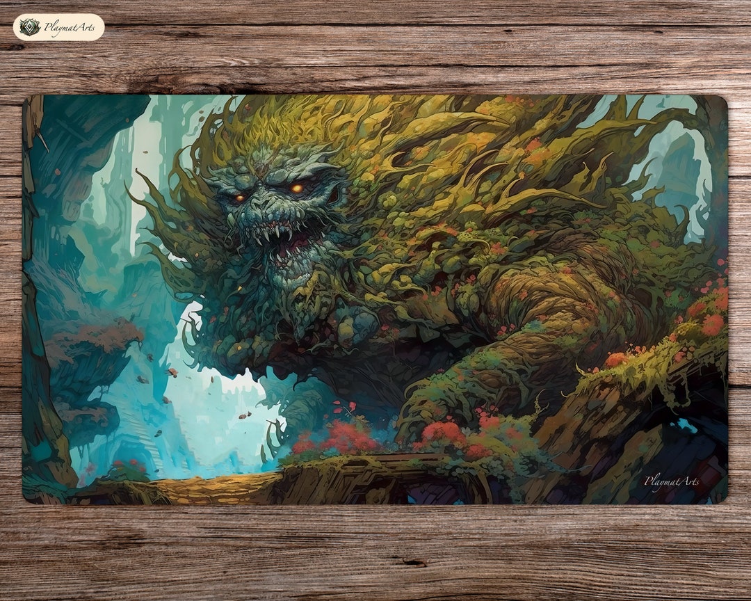 Ancient Forest Entity - 24"x14" - Playmat MTG - Board Game Mat for TCG ...
