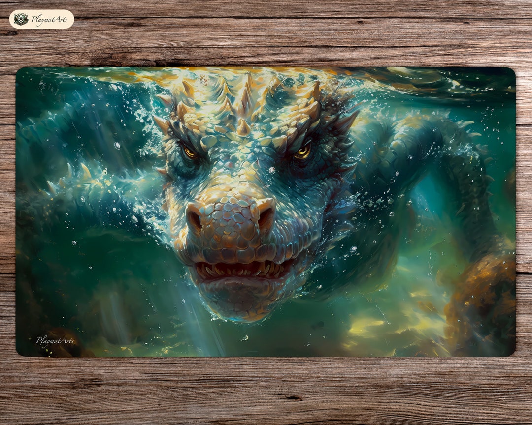 Submerged Drake - 24"x14" - Playmat MTG - Board Game Mat for TCG - Etsy