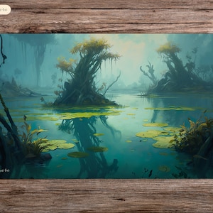 Mangrove Pond - 24"x14" - Playmat MTG - Board Game Mat for TCG - Etsy