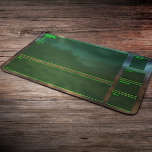 Fallout Menu Zones - 24"x14" - Zoned Playmat MTG - Board Game Mat for ...