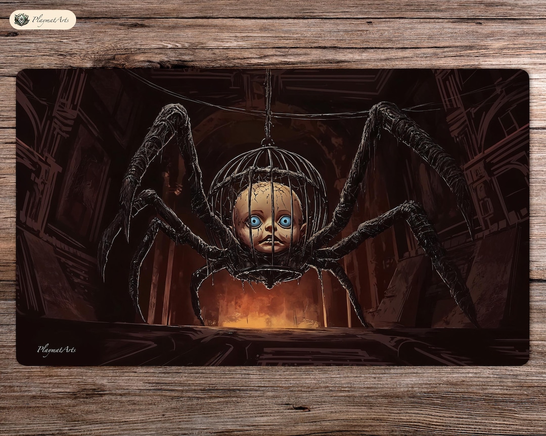 Giggling Skitterspike - Duskmourn - 24"x14" - Playmat MTG - Etsy