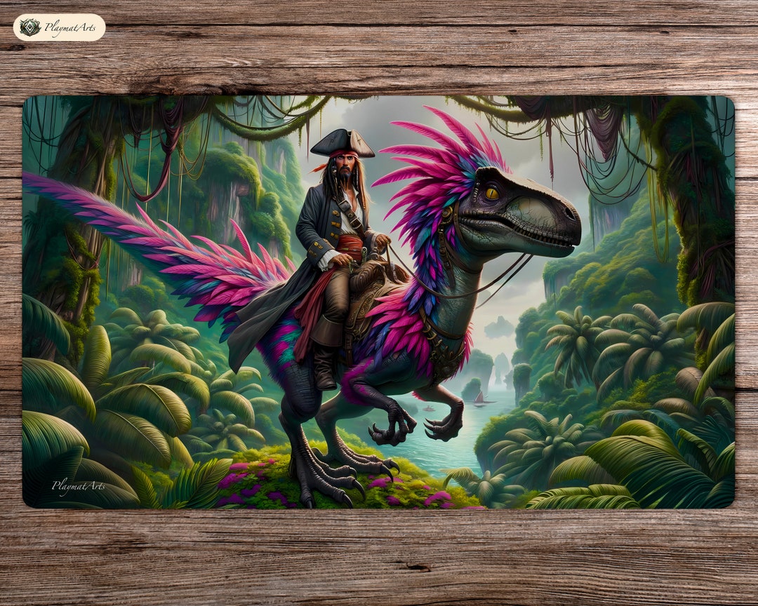 Jurassic Jack - 24"x14" - Playmat MTG - Board Game Mat for TCG - Etsy