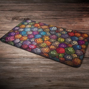 Hexagonal Hues Gambit - 24"x14" - Playmat MTG - Board Game Mat for TCG ...