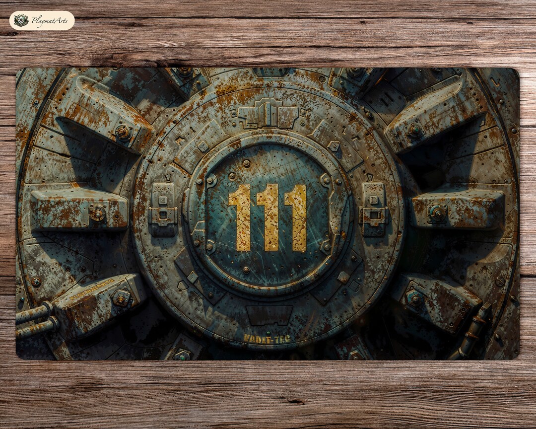 Vault 111 - 24"x14" - Playmat MTG - Board Game Mat for TCG - Etsy