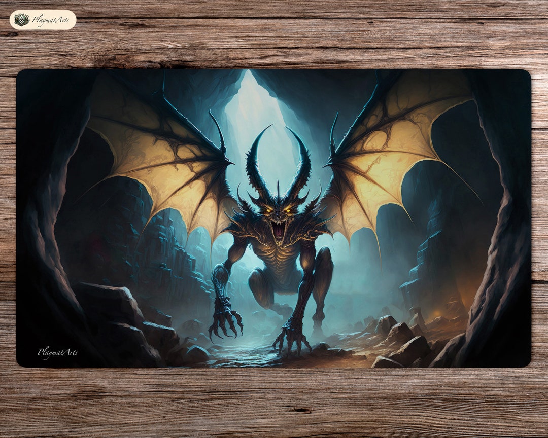 The Bat's Lair - 24"x14" - Playmat MTG - Board Game Mat for TCG - Etsy