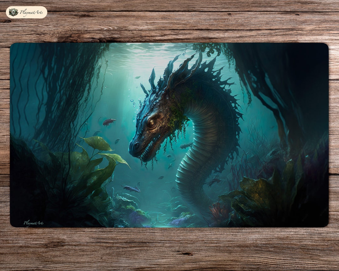 Mutated Seahorse - 24"x14" - Playmat MTG - Board Game Mat for TCG - Etsy