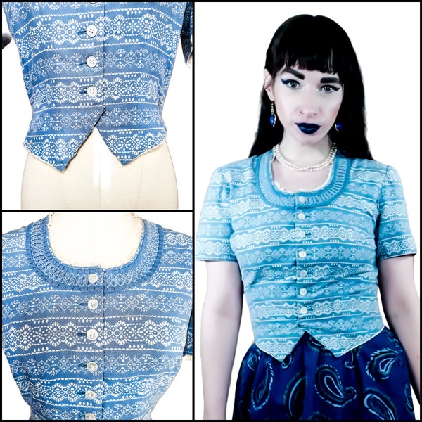 Rockabilly Crop Top - Etsy