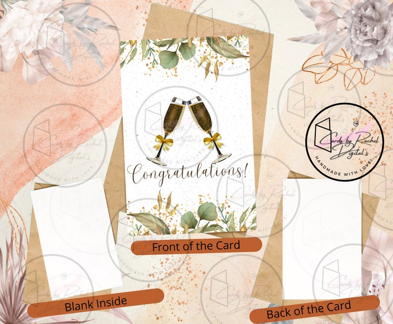 Printable Congratulation Greeting Card Digital Download - Etsy