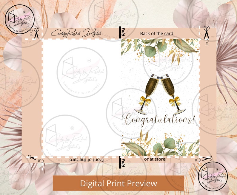 Printable Congratulation Greeting Card Digital Download - Etsy