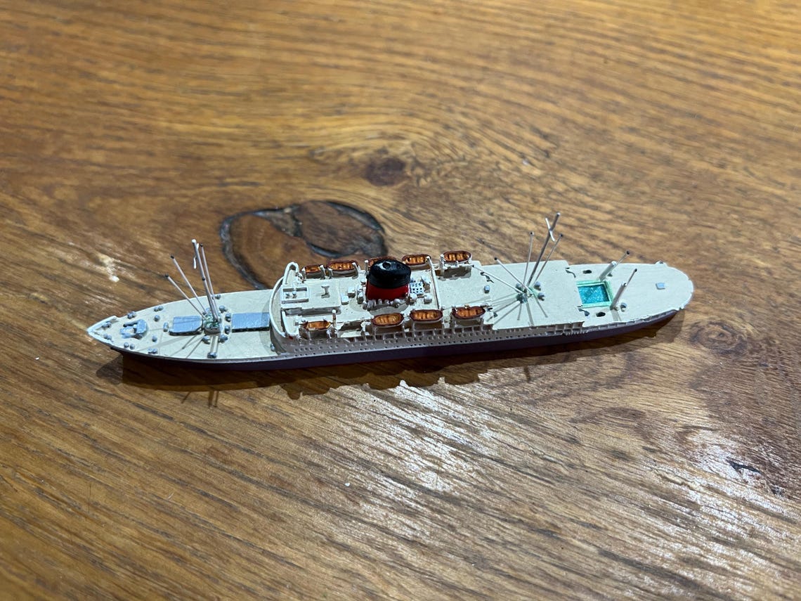 Kenya Castle- 1/1250 Cruise Ship Ocean Liner Model - Union Castle - Etsy