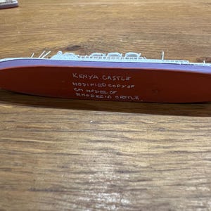 Kenya Castle- 1/1250 Cruise Ship Ocean Liner Model - Union Castle - Etsy