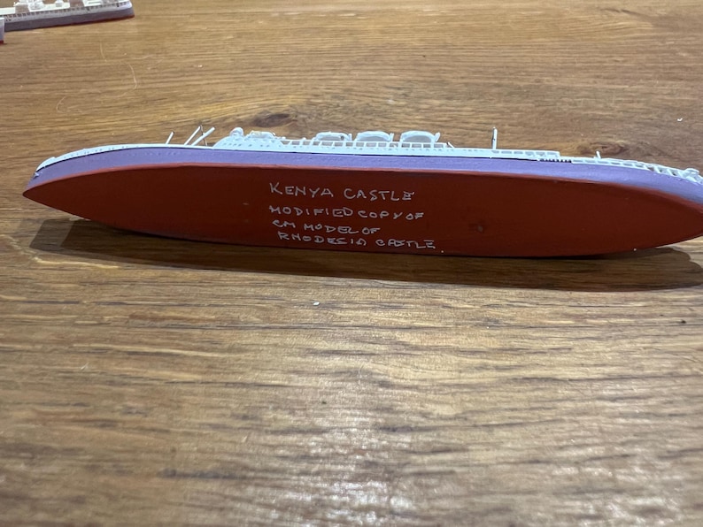 Kenya Castle- 1/1250 Cruise Ship Ocean Liner Model - Union Castle - Etsy