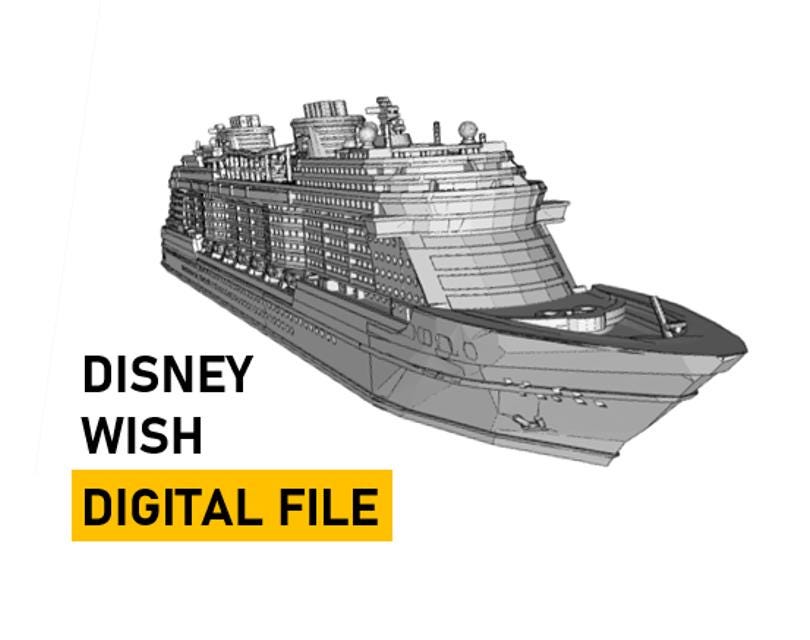 Disney Wish Cruise Ship Model 1/1250 - Etsy