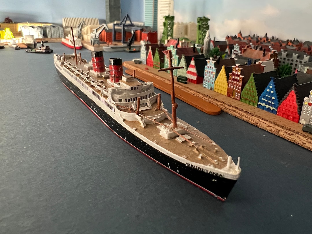 Cunard Mauretania 1/1250 Scale Ocean Liner Model - Etsy