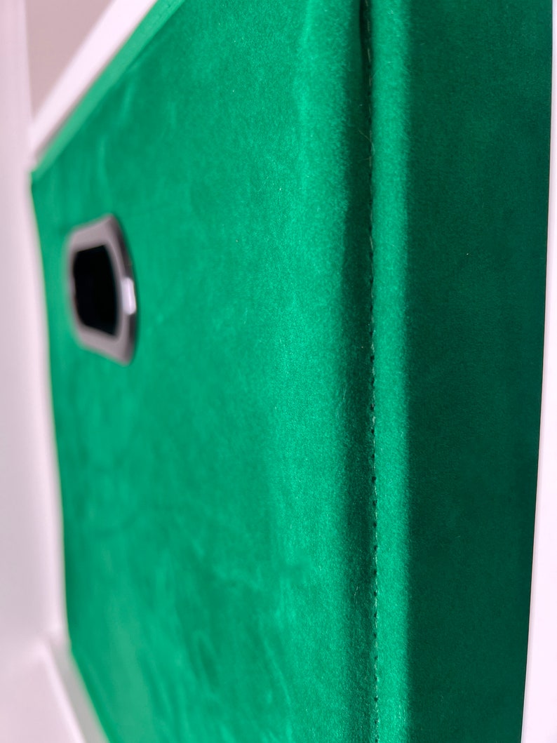 Green Velvet Storage Box, Kallax Shelf Insert (33x38x33cm) - Etsy Australia