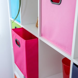 LIGHT PINK Best Box for Kallax (33x38x33), Classic Plain Box, Storage Box for Kallax Unit, Home ...