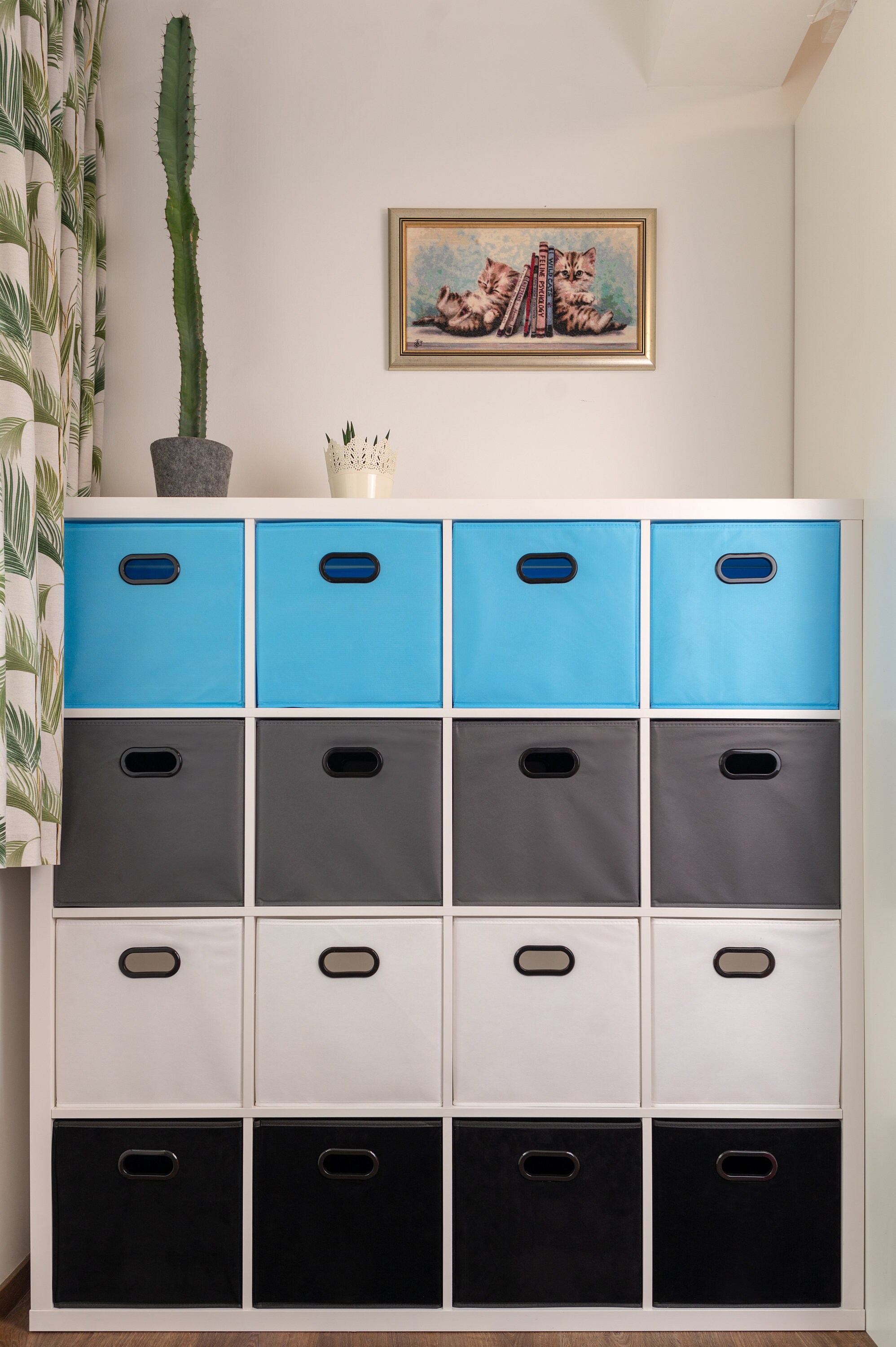 LIGHT BLUE Best Box for Kallax 33x38x33, Classic Plain Box, Storage Box ...