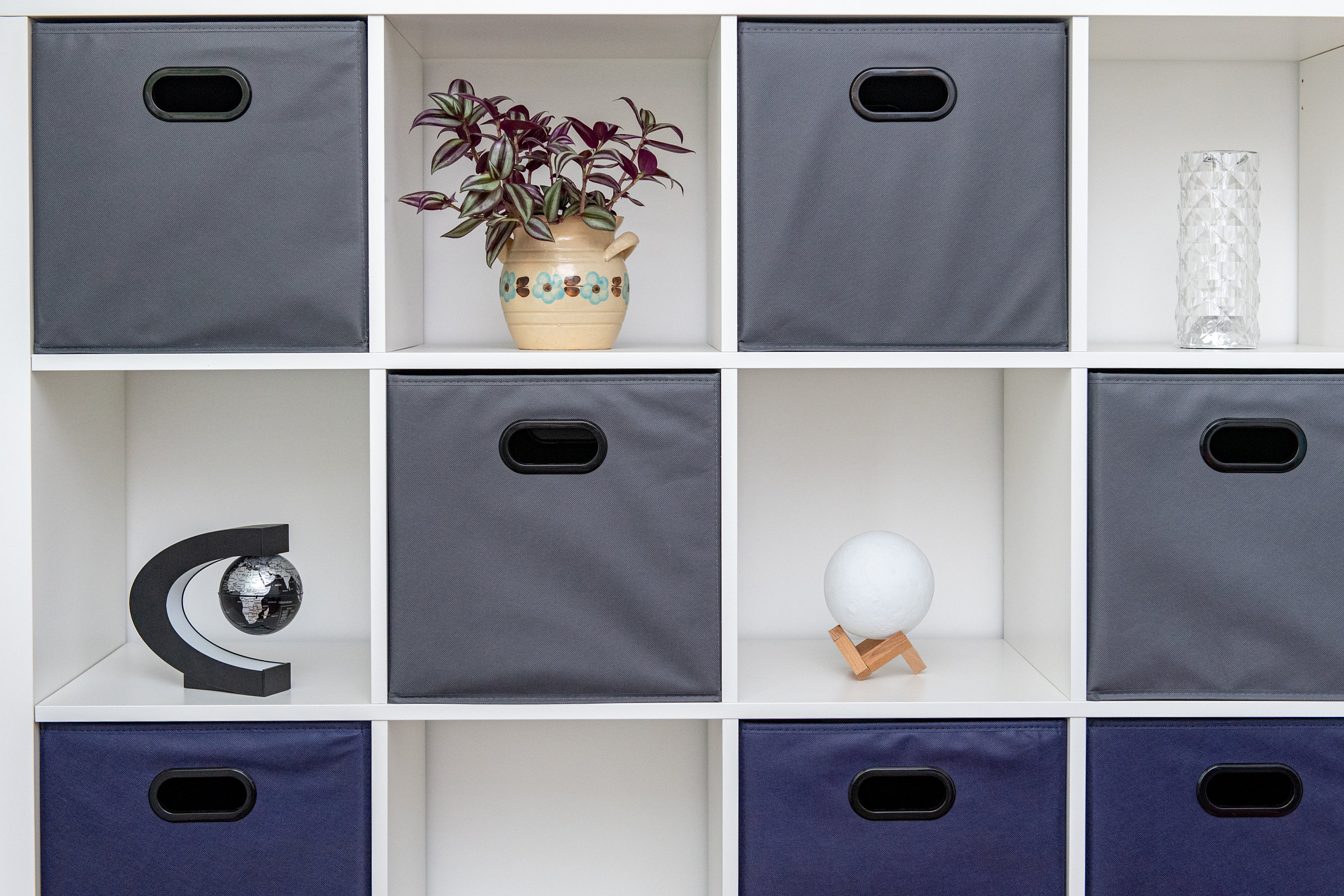 GREY Best Box for Kallax (33x38x33), Classic Plain Box, Storage Box for ...