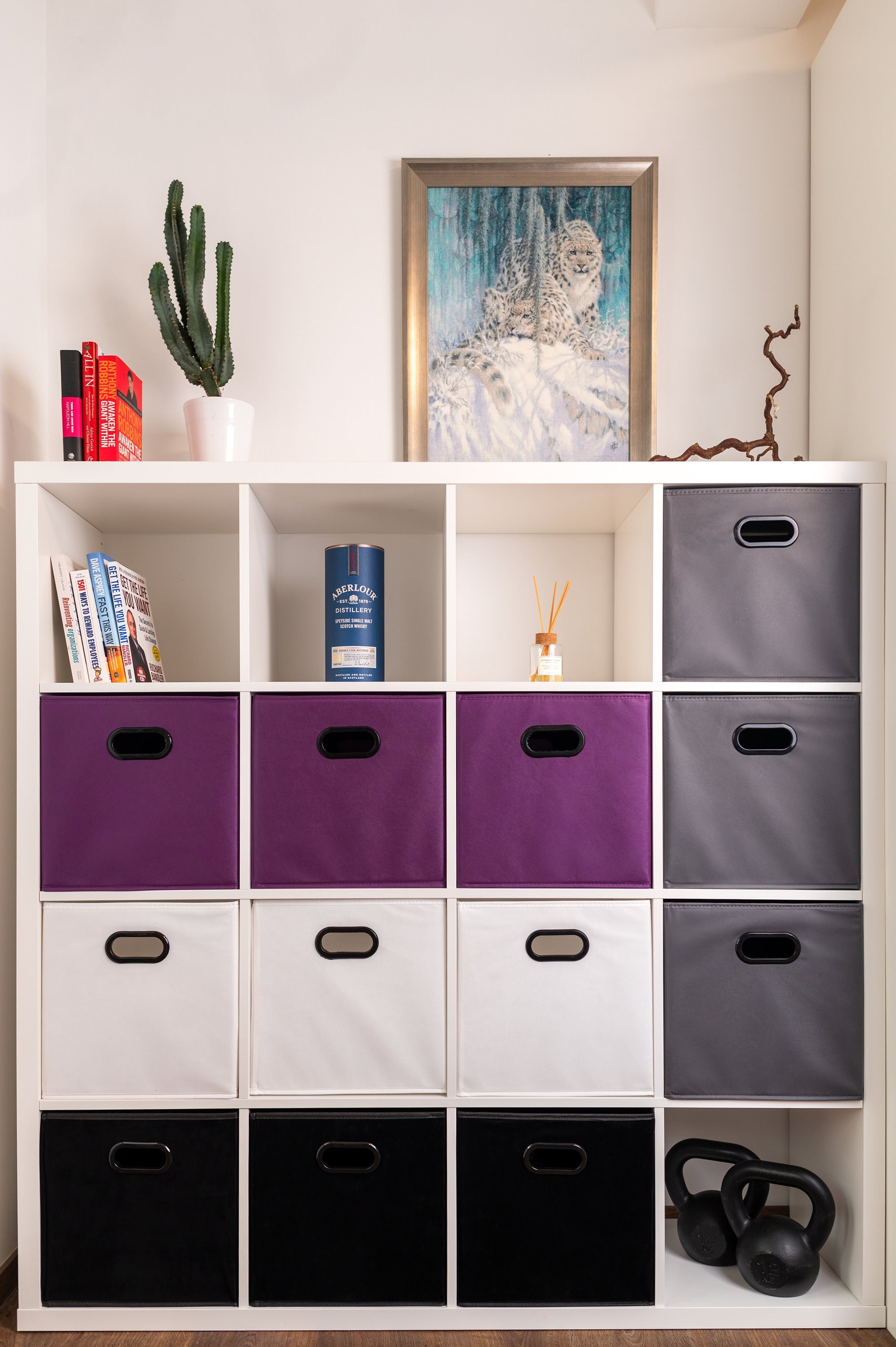 PLUM Best Box for Kallax 33x38x33, Classic Plain Box, Storage Box for ...