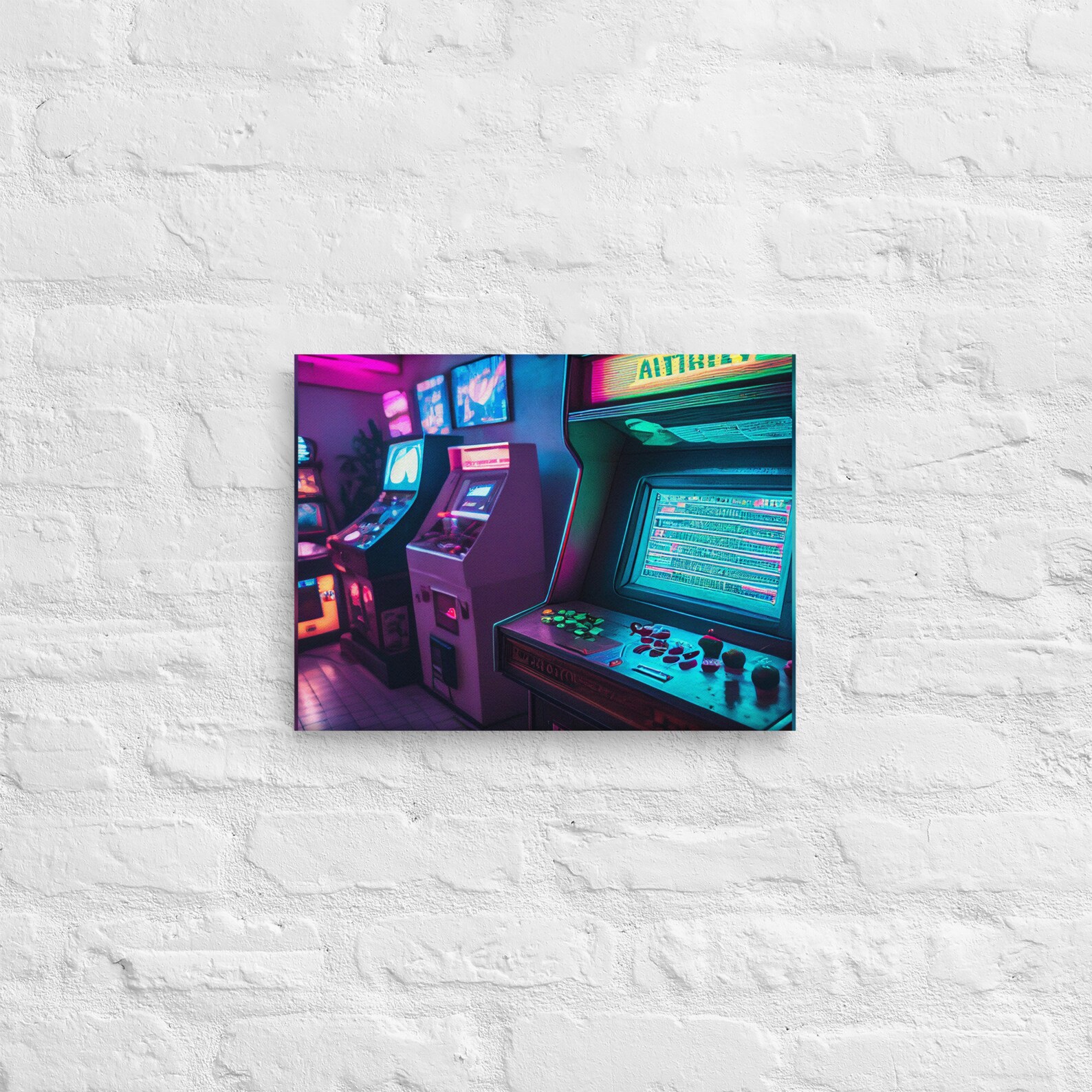 Arcade Dreamscape | Canvas - Etsy